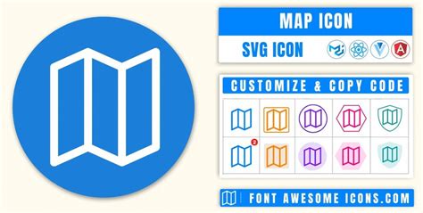 Map Icon SVG Code Download Path HTML
