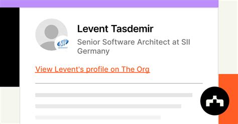 Levent Tasdemir Senior Software Architect At Sii Germany The Org