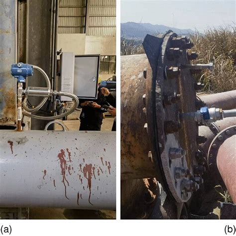 Pipeline Leakage Simulation Test Site Photos A Acoustic Sensor