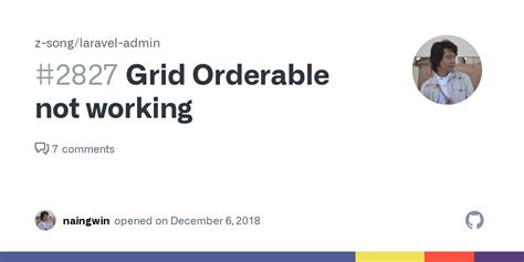 Grid Orderable Not Working · Issue 2827 · Z Songlaravel Admin · Github