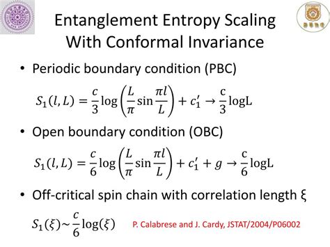 Ppt Entanglement Entropy Scaling Of The Xxz Chain Powerpoint