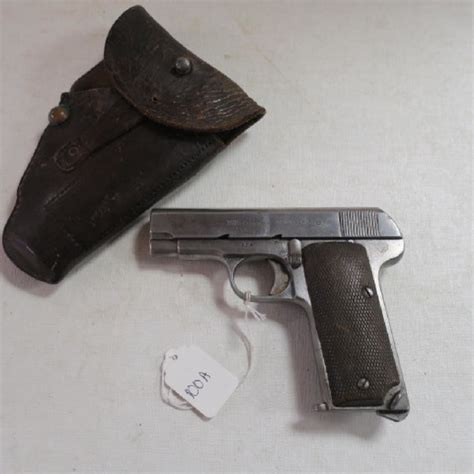 French Ruby 1915 765 Cal Sa Pistol With Holster