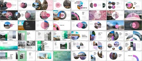 최소한의 프레 젠 테이 션 디자인 흰색 바탕에 원 요소와 포트폴리오 벡터 템플릿 프레 젠 테이 션 슬라이드 전단지 전단지 브로셔