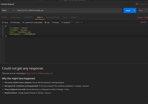 Rest Symfony 5 The Server Couldnt Send A Response Ensure That The