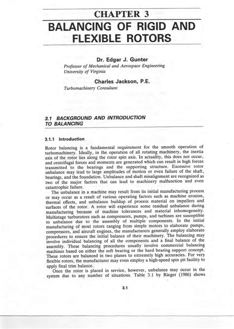 Pdf Balancing Of Rigid And Flexible Rotors