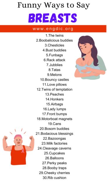 Funny Ways To Say Breasts Engdic