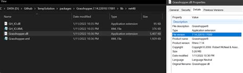 grasshopper nuget package version mismatching rhinoside mcneel forum