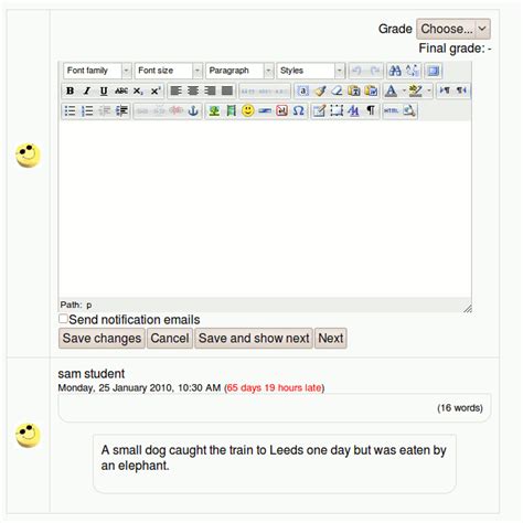 Grading Interface MoodleDocs