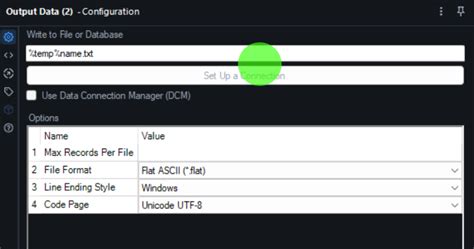 Solved Writing Output To A Csv File With A Line Termina Alteryx Community