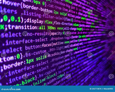 Code On Dark Background Css3 Code On A Colorful Background Programing