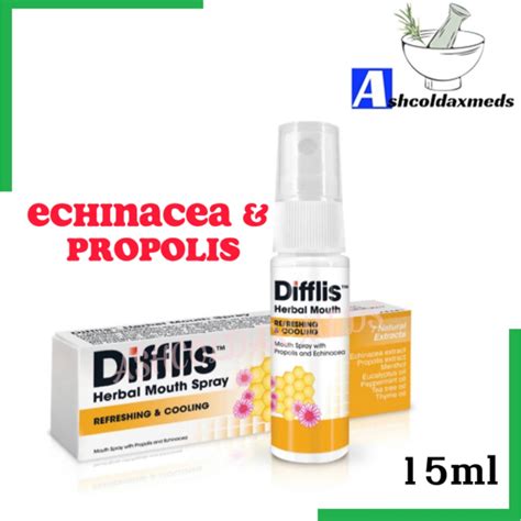 DIFFLIS HERBAL MOUTH SPRAY 15ML EXP 07 2024 Same Company As Difflam Throat Spray Shopee Malaysia