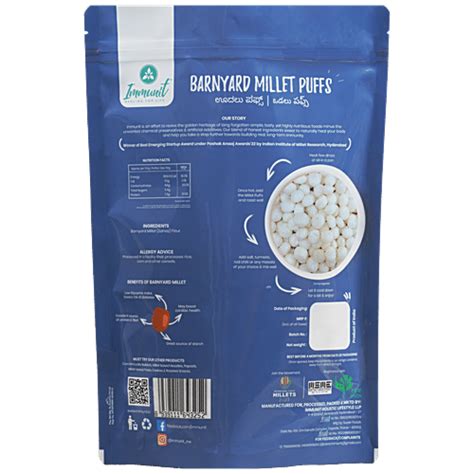 Buy Immunit Barnyard Millet Sanwa Puffs Online At Best Price Of Rs 89