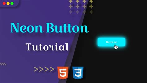 How To Create A Neon Button Html Css Youtube