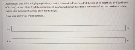 Solved Find The Maximum Area A Of A Rectangle Circumscribed