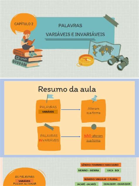 6 Ano Palavras Variáveis E Invariáveis Pdf