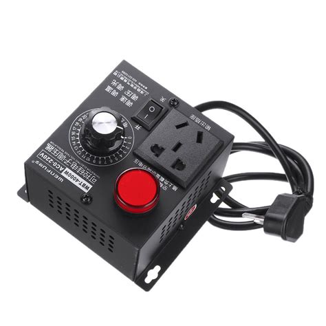Ac V W Adjustable Voltage Regulator Motor Speed Controller Fan Control Controller Ra Sale
