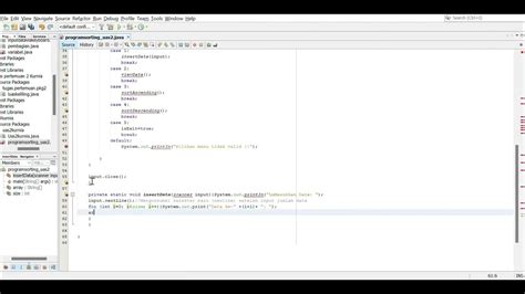 Program Sorting Dengan Metode Insertion Sort Dalam Java Tugas Uas 2