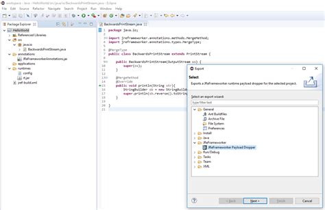 payload deployment jreframeworker making java bytecode