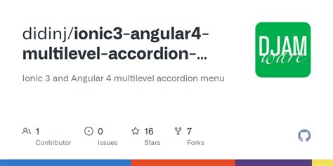Github Didinjionic3 Angular4 Multilevel Accordion Menu Ionic 3 And Angular 4 Multilevel