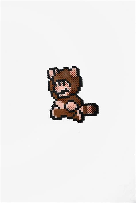 Tanooki Suit Mario Luigi Super Mario Bros 3 Nintendo Perler Bead