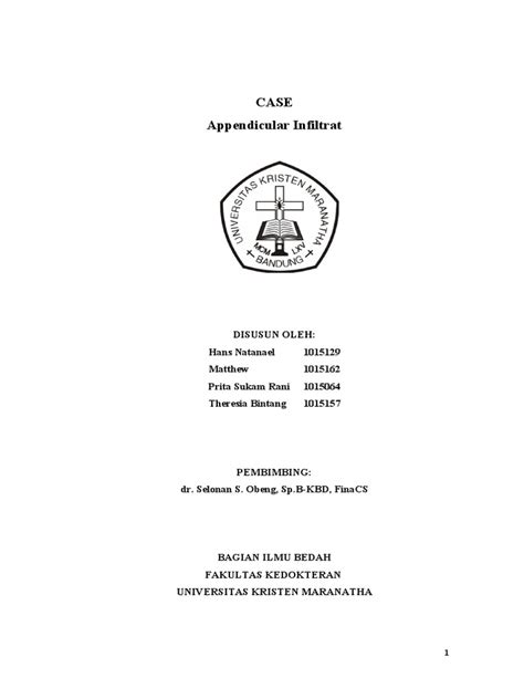 Appendicular Infiltrat Pdf