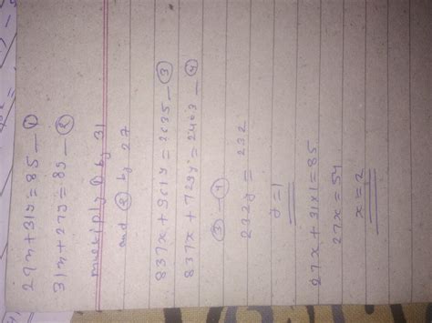 Begin Array L Text Q 16 Solve X Text And Y 27