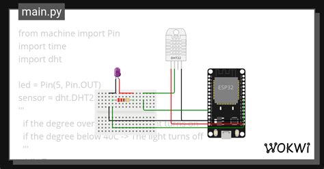 Micropython Dht22 Sensor Esp32 Copy Wokwi Esp32 Stm32 Arduino Simulator