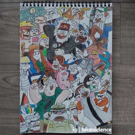 How To Draw Characters Of Gravity Falls