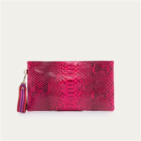 Pochette Python Big Lou Noire