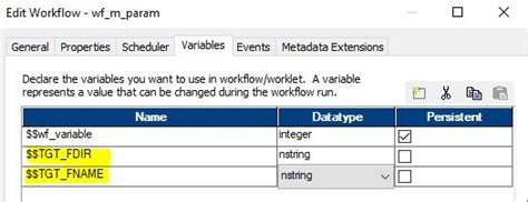 Parameterize The Flat File Name And Directory In Informatica Powercenter