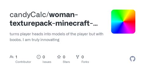 GitHub CandyCalc Woman Texturepack Minecraft Real Turns Player Heads Into Models Of The