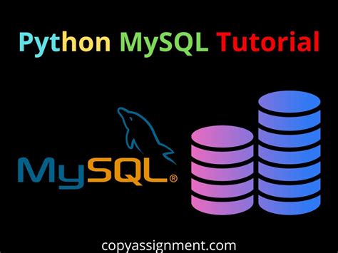 Python Mysql Connector Example Pip Install And Download Copyassignment