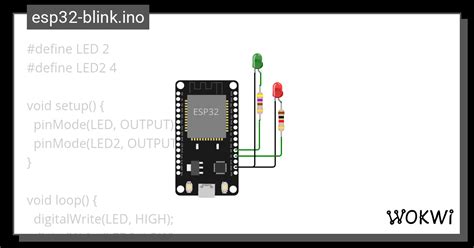 Esp32 Blink Ino Copy Wokwi ESP32 STM32 Arduino Simulator