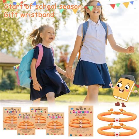 Anrushide Kindergarten Bracelet Mommy And Me First Day Of Kindergarten