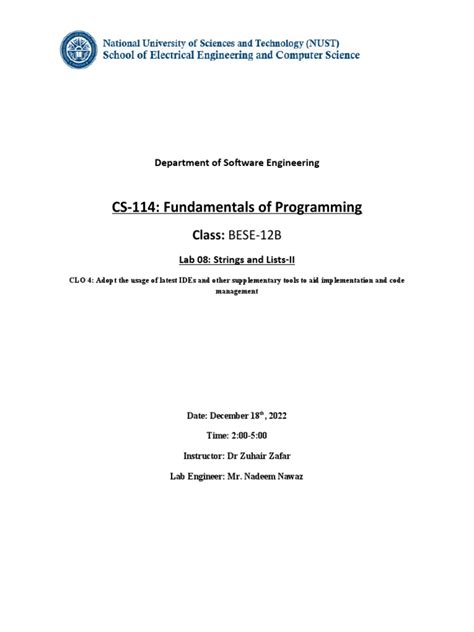 Lab 8 Submission Pdf String Computer Science Python Programming Language