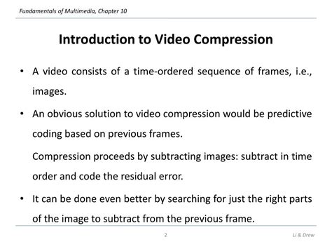 PPT Chapter Basic Video Compression Techniques PowerPoint Presentation ID