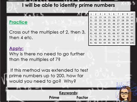 identifying prime numbers teaching resources