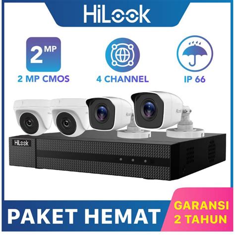 Jual Paket Cctv 4camera Hilook 2mp Full Hd Built In Mic Audio Lengkap Tggl Pasng Garansi 2tahun