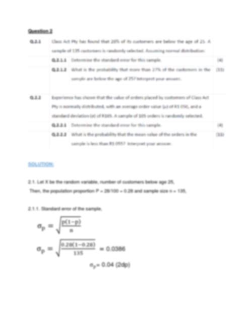 Solution Introduction To Statistics And Probability Solved Problems