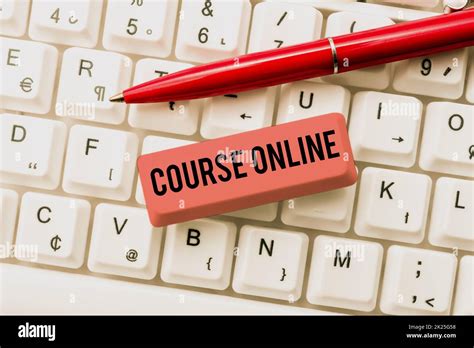 Conceptual Display Course Online Word For Elearning Electronic