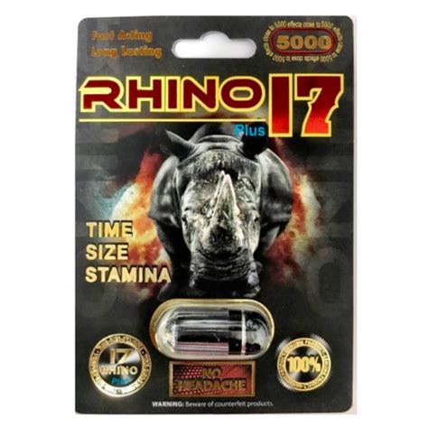 Rhino 17 5000 Plus Sex Pill For Men 900