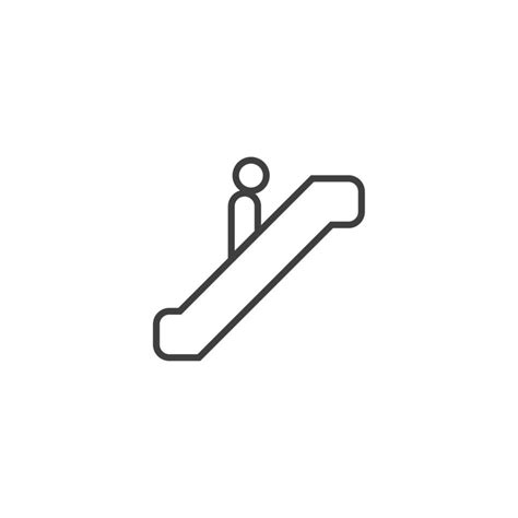 Vector Sign Of The Man On Stairs Going Up Symbol Is Isolated On A White Background Man On