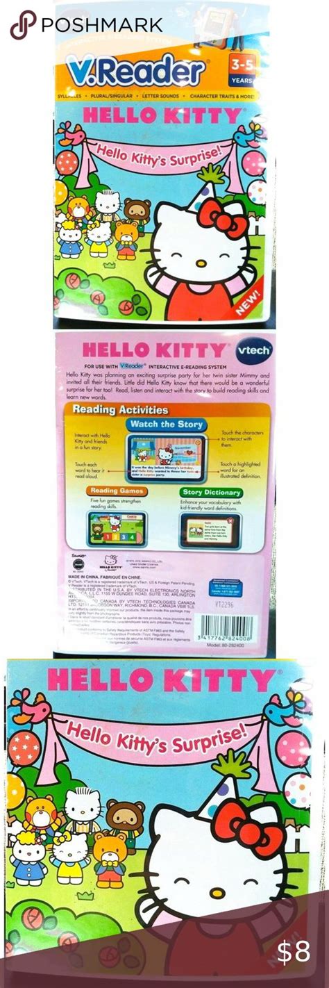 Vtech Vreader Hello Kitty Syllables Plural Singular Letter Sounds 3