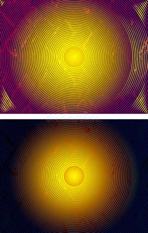 A Set Of Three Abstract Backgrounds With Different Colors Spiral Fingerprint Effect Pattern On