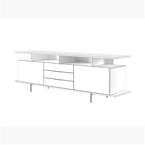 Ligne Roset Alando Sideboard 3d Model Download Sideboard On