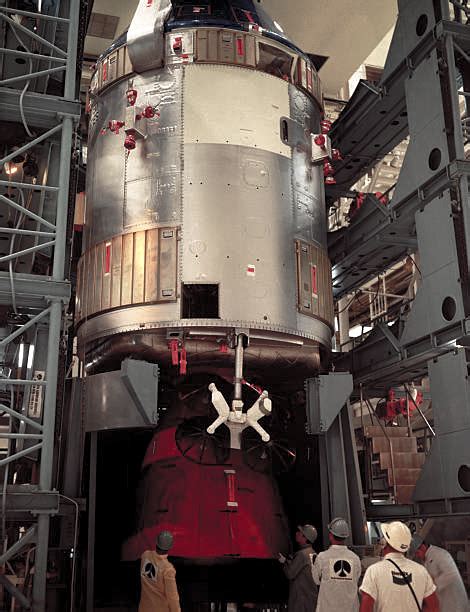 The Apollo 14 Command And Service Module Kitty Hawk Csm 110 Prior Mating To The Spacecraft