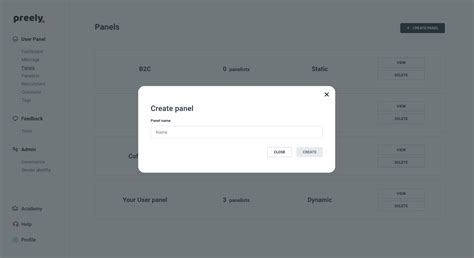 Multiple User Panels