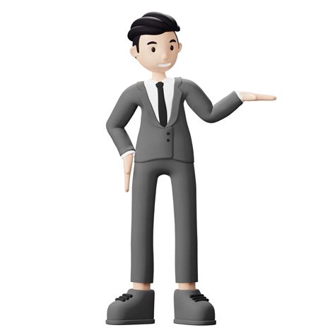 Business Man Pointing PNG