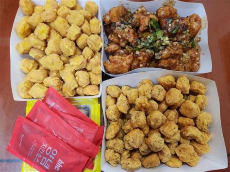 축구 경기하는날 Bhc 순살맛초킹 뿌링빅콜팝 치킨을 먹다 네이버 블로그