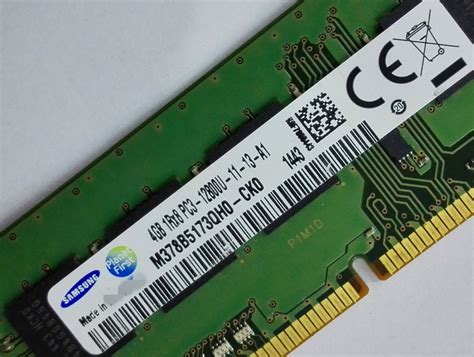 SAMSUNG 4GB DDR3 1600MHz Desktop RAM 1Rx8 PC3-12800U M378B5173QH0-CK0 ...